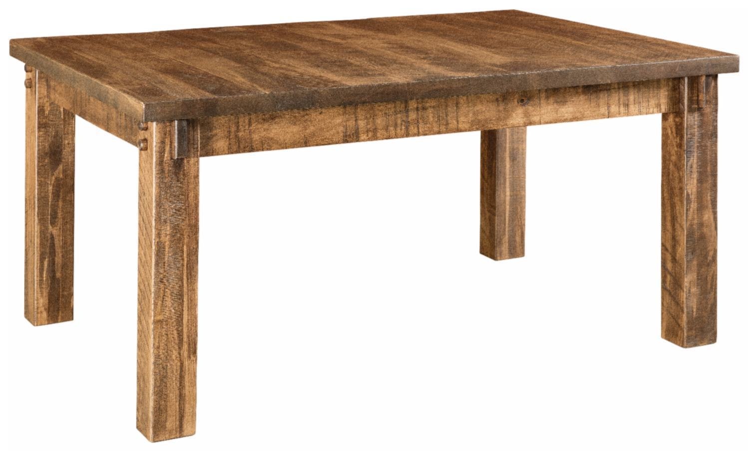 Dutton Rough Sawn Leg Table - Quick Ship from DutchCrafters Amish