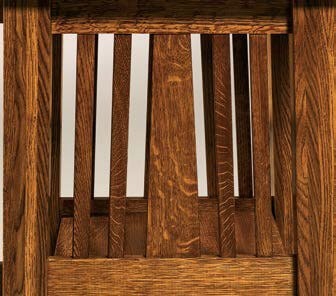 White Oak Wood Mission Square Coffee Table from DutchCrafters Amish