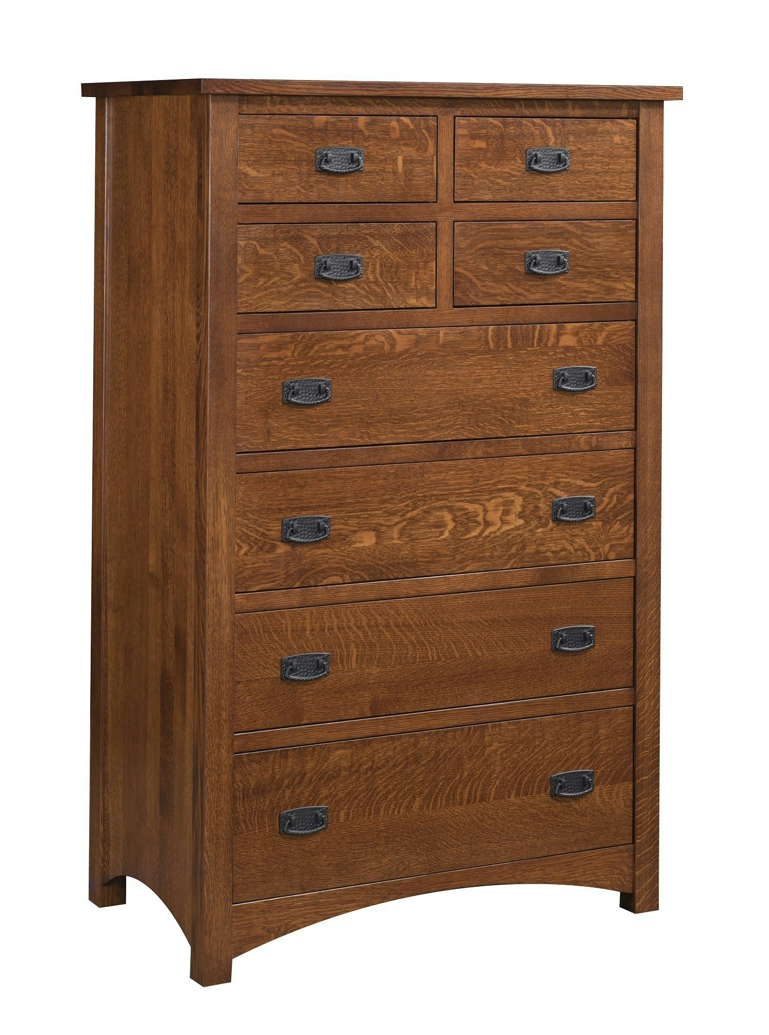 Mission Style Hi-Boy Chest with 8 Drawers | DutchCrafters