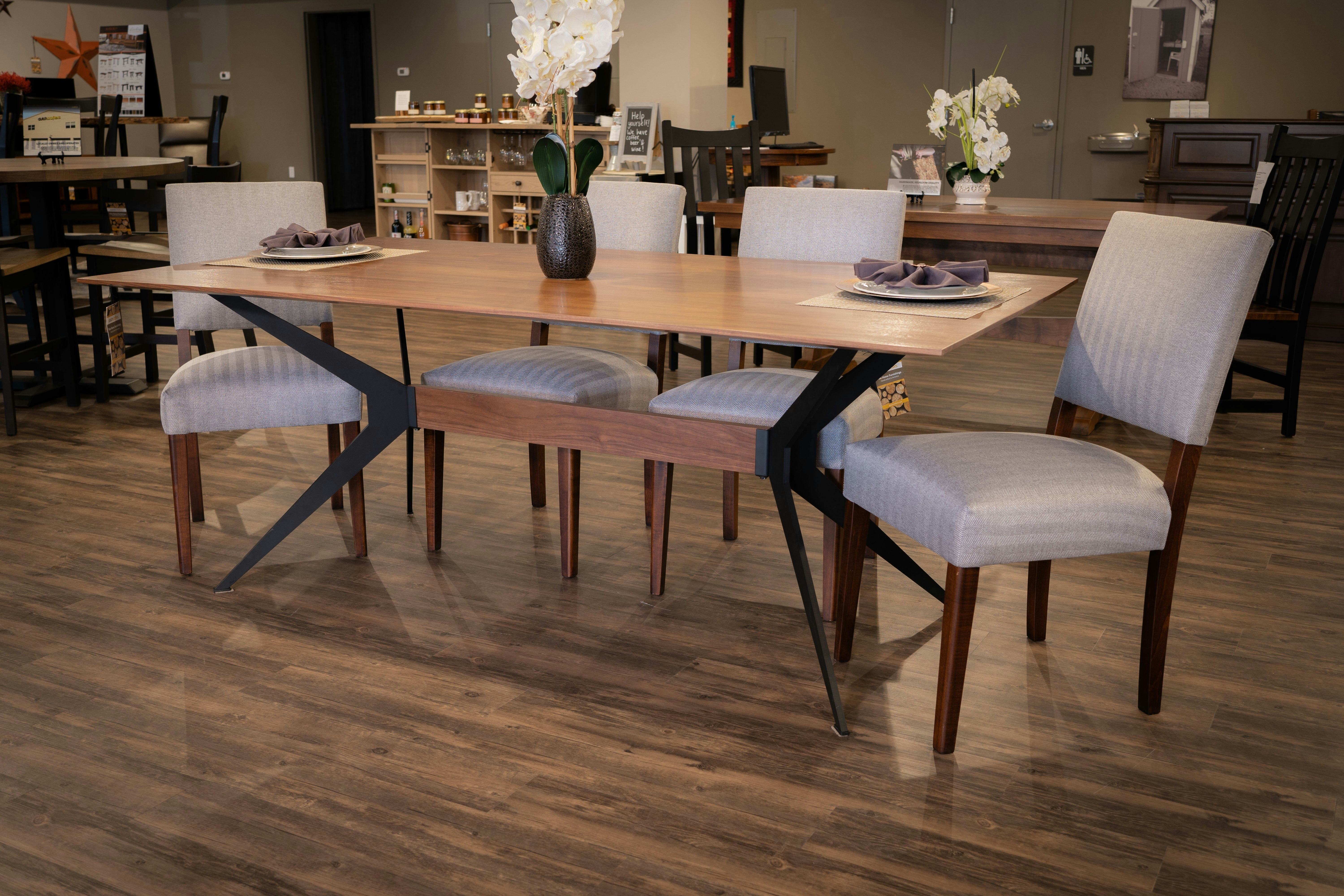 Jefferson Contemporary Dining Table from DutchCrafters Amish Furniture