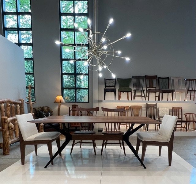 Jefferson Contemporary Dining Table from DutchCrafters Amish Furniture