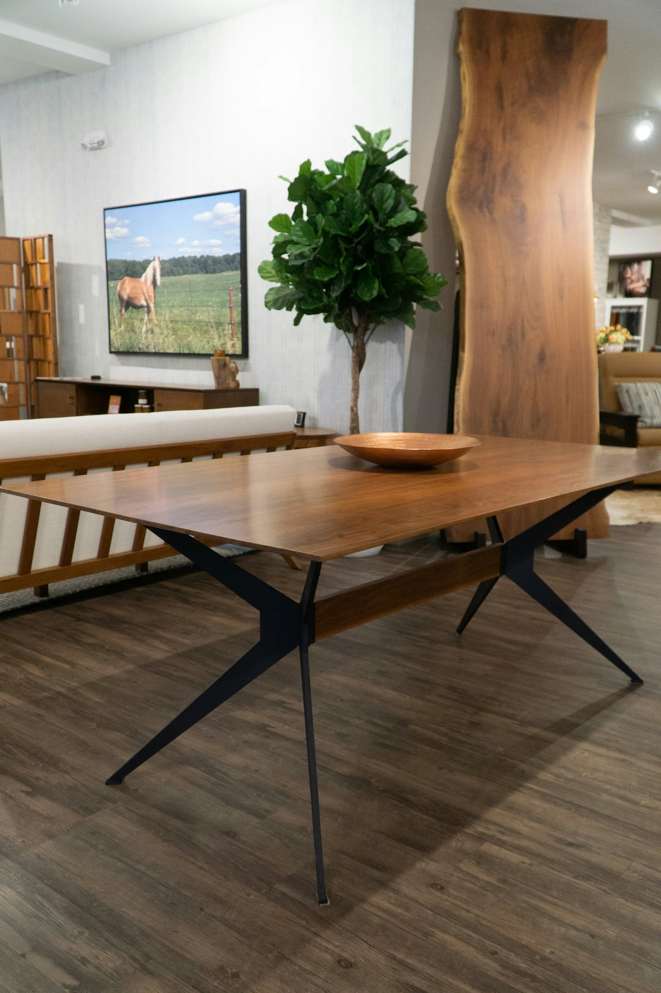 Jefferson Contemporary Dining Table from DutchCrafters Amish Furniture
