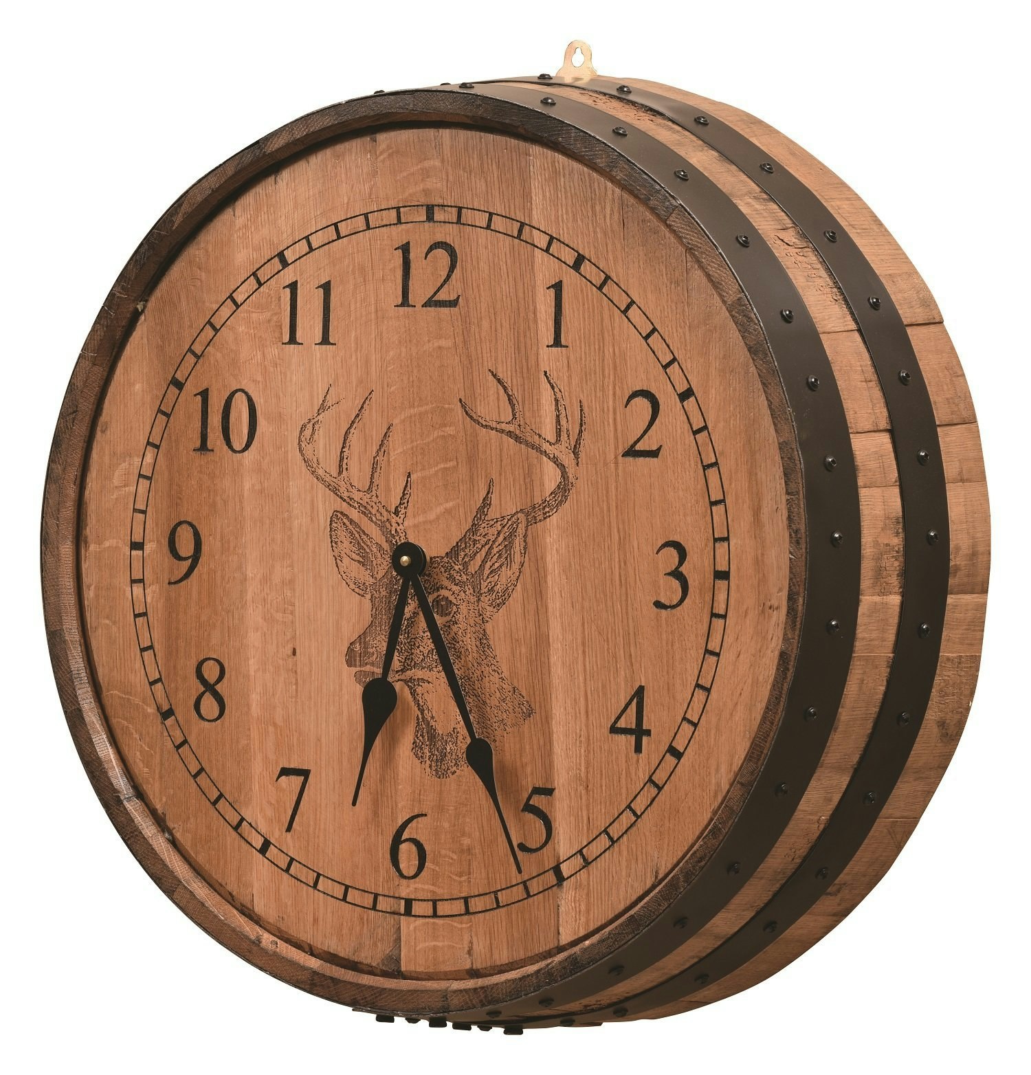 Amish Barrel Clock | DutchCrafters Amish Furniture Store