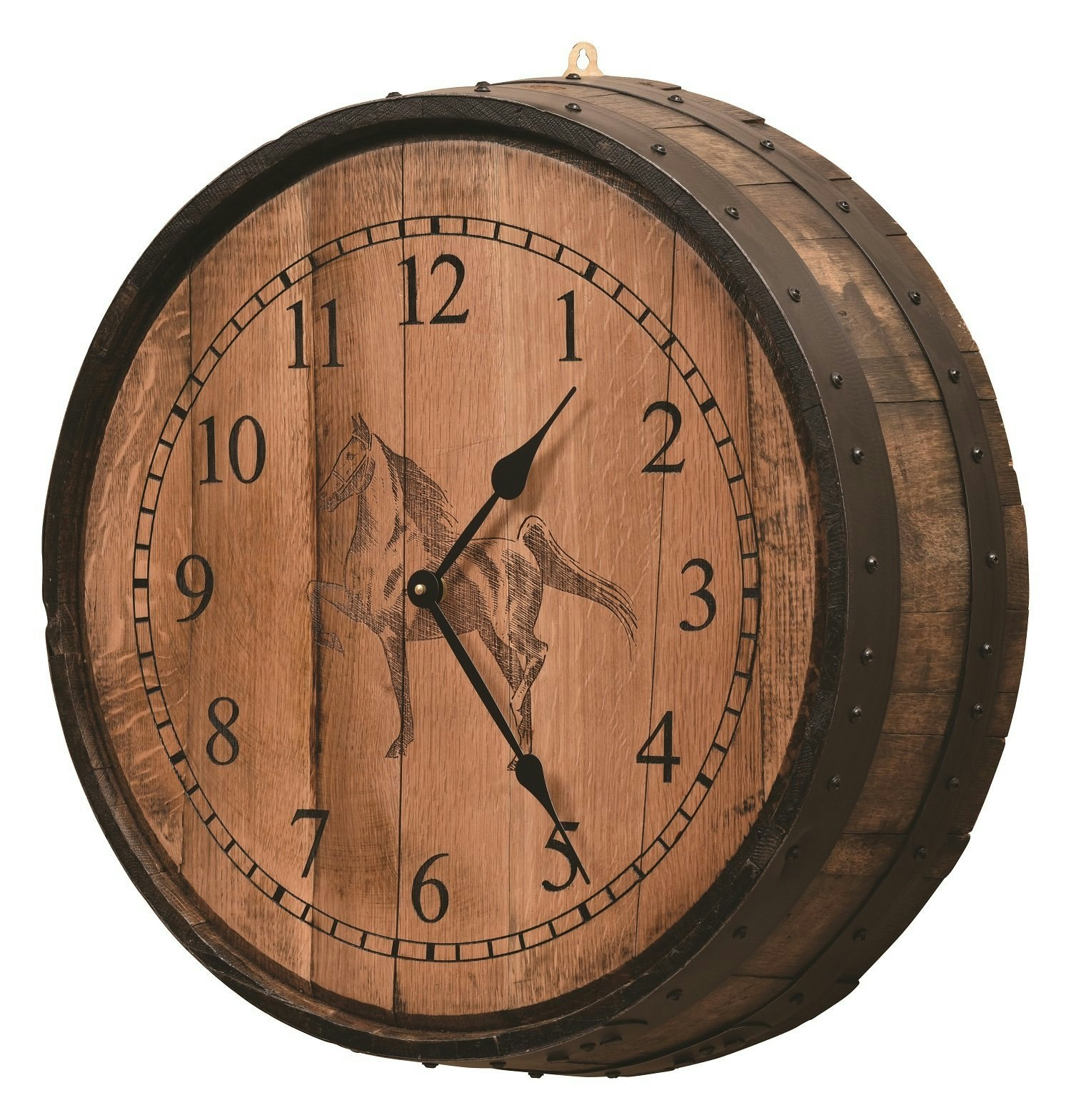 Amish Barrel Clock | DutchCrafters Amish Furniture Store