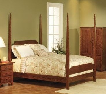 Classical Pencil Post Bed from DutchCrafters Amish Furniture