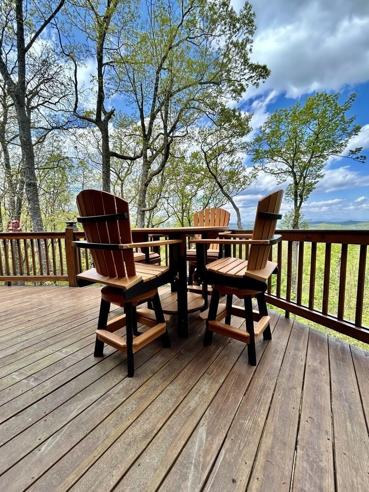 Amish Made Poly 5-Piece Patio Dining Set - Quick Ship