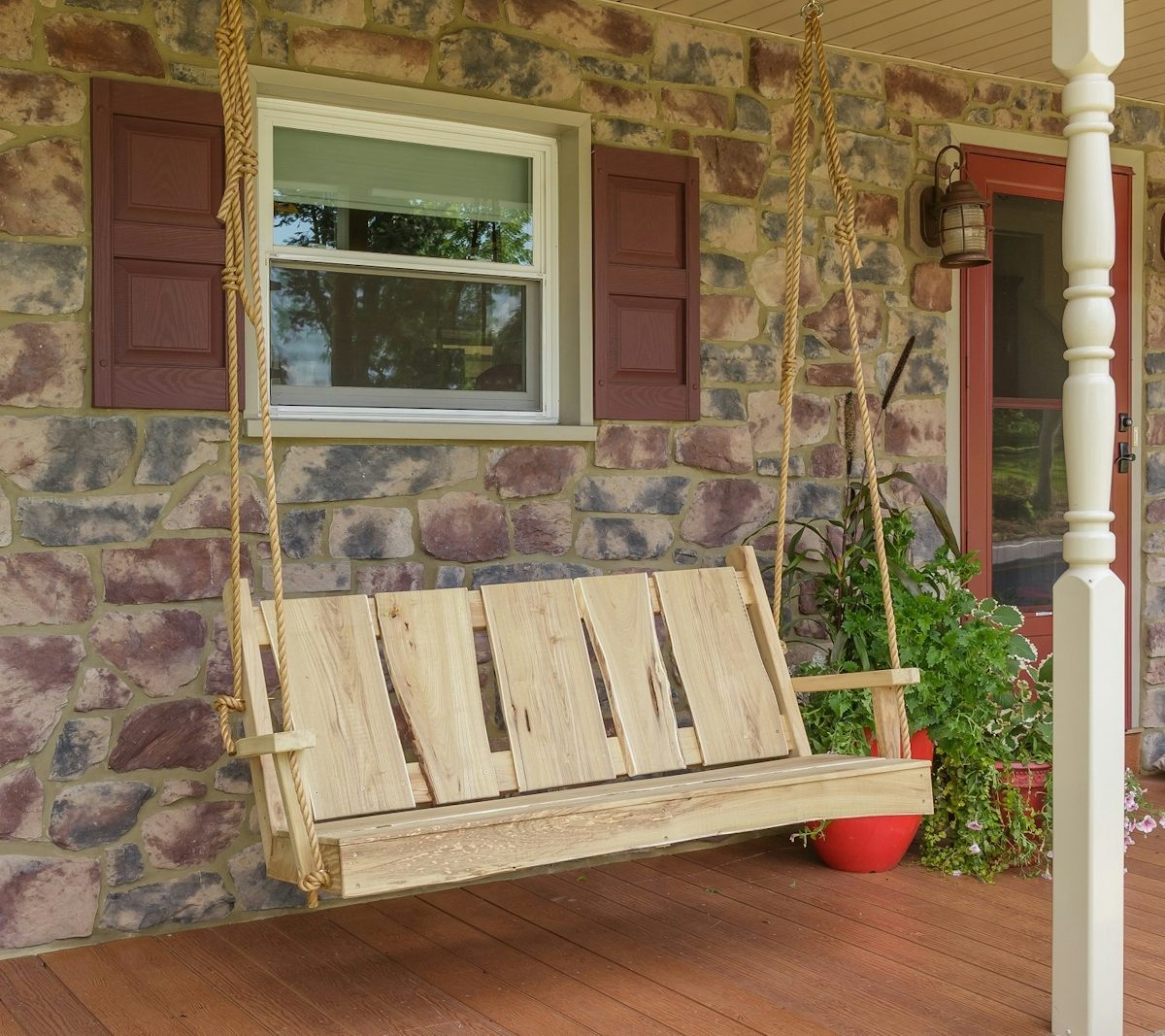Blue Mountain 5' Timberland Swing with Rope from DutchCrafters Amish