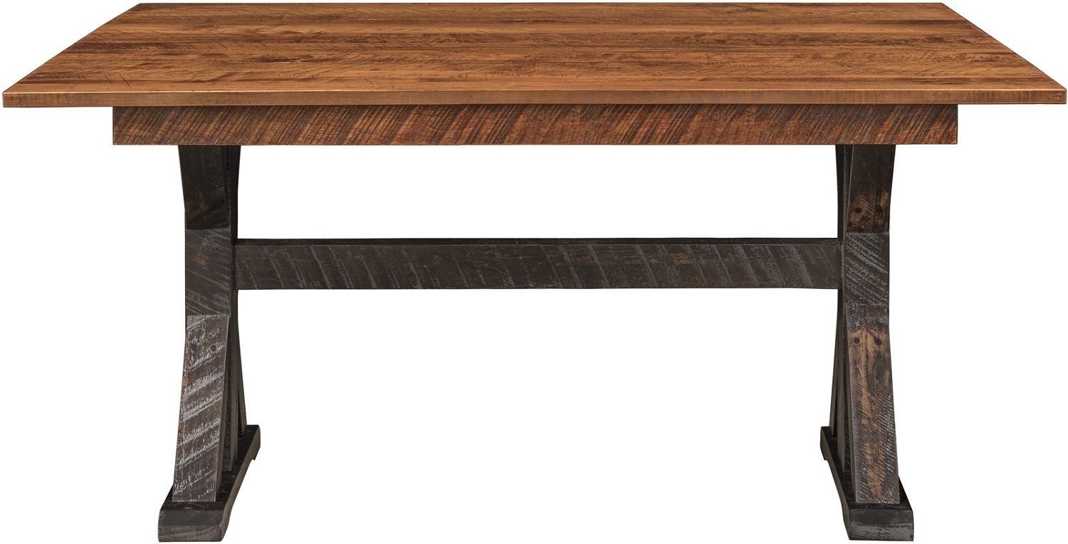 Amish Rough-Cut Maple Wood Versatile Table from DutchCrafters Amish