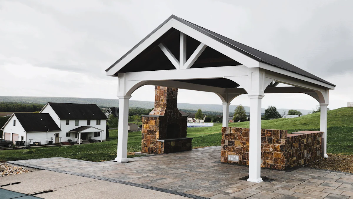 Custom Commercial Vinyl Pavilion Kit | Amish Made | DutchCrafters