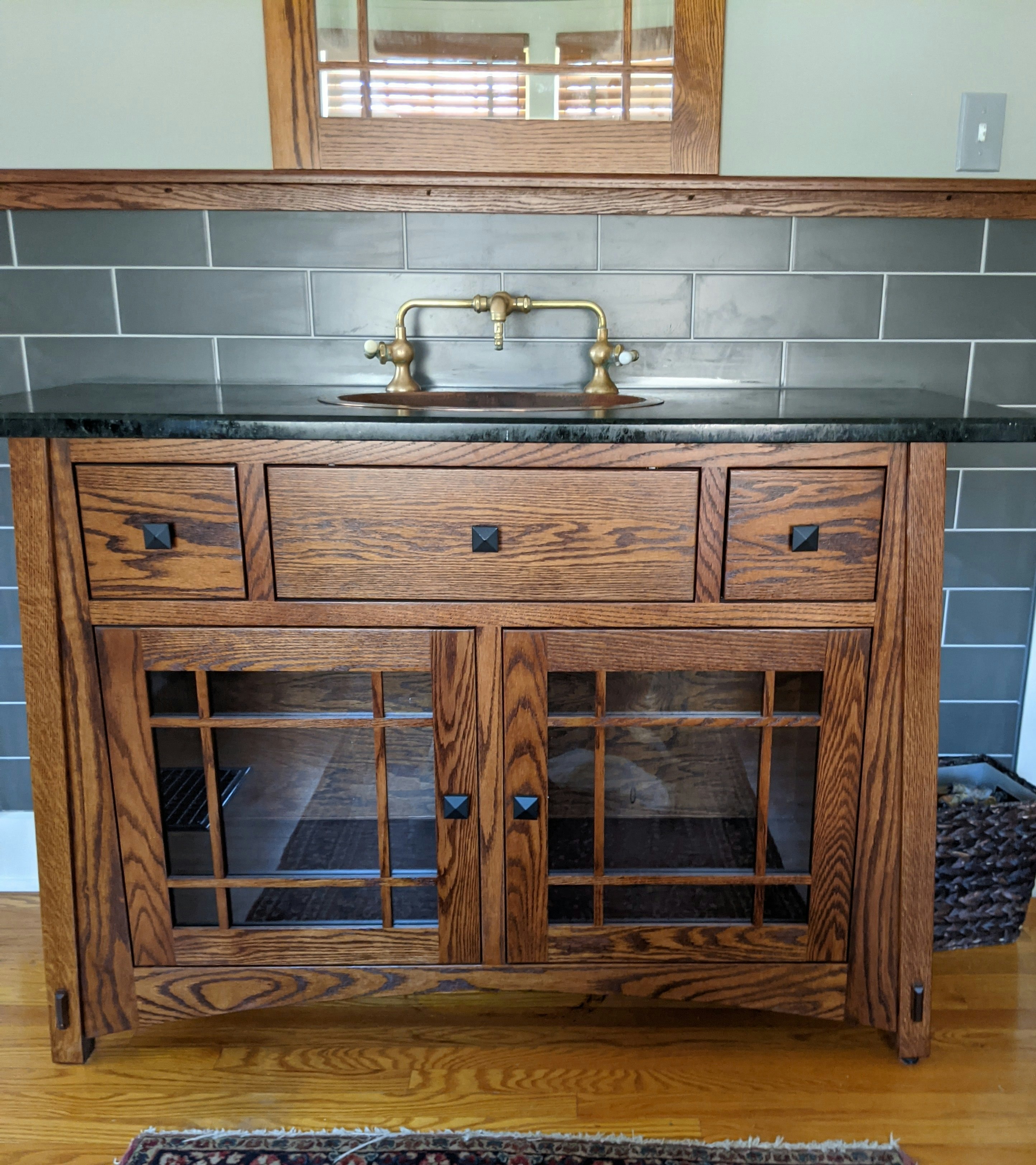 Custom Mission Bathroom Vanity from DutchCrafters