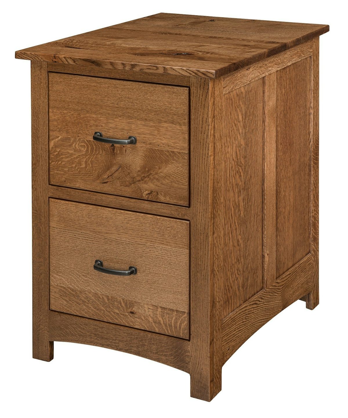 Solid Oak Wood Filing Cabinet from DutchCrafters Amish Furniture