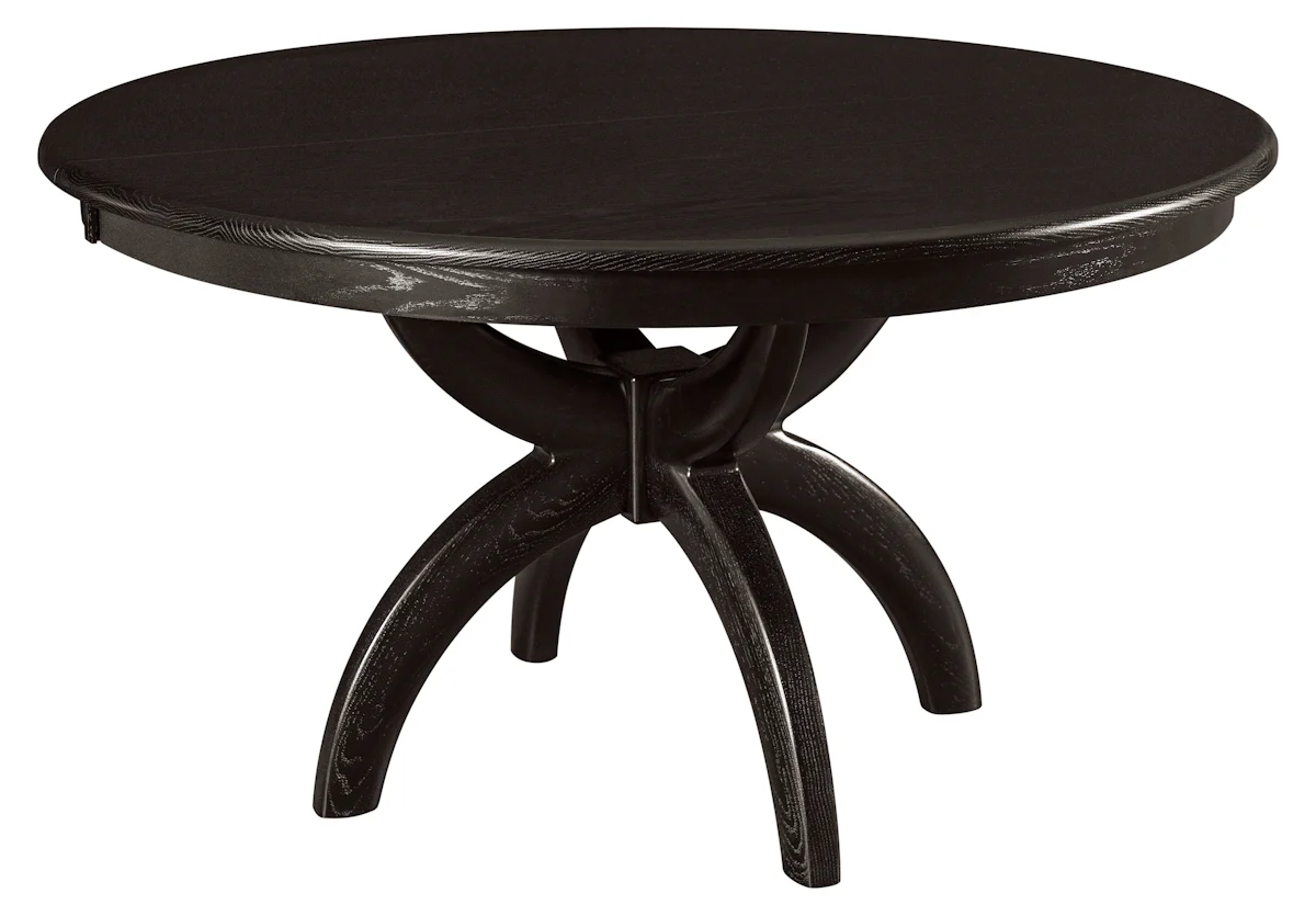 Contemporary Round Dining Table from DutchCrafters Amish Furniture