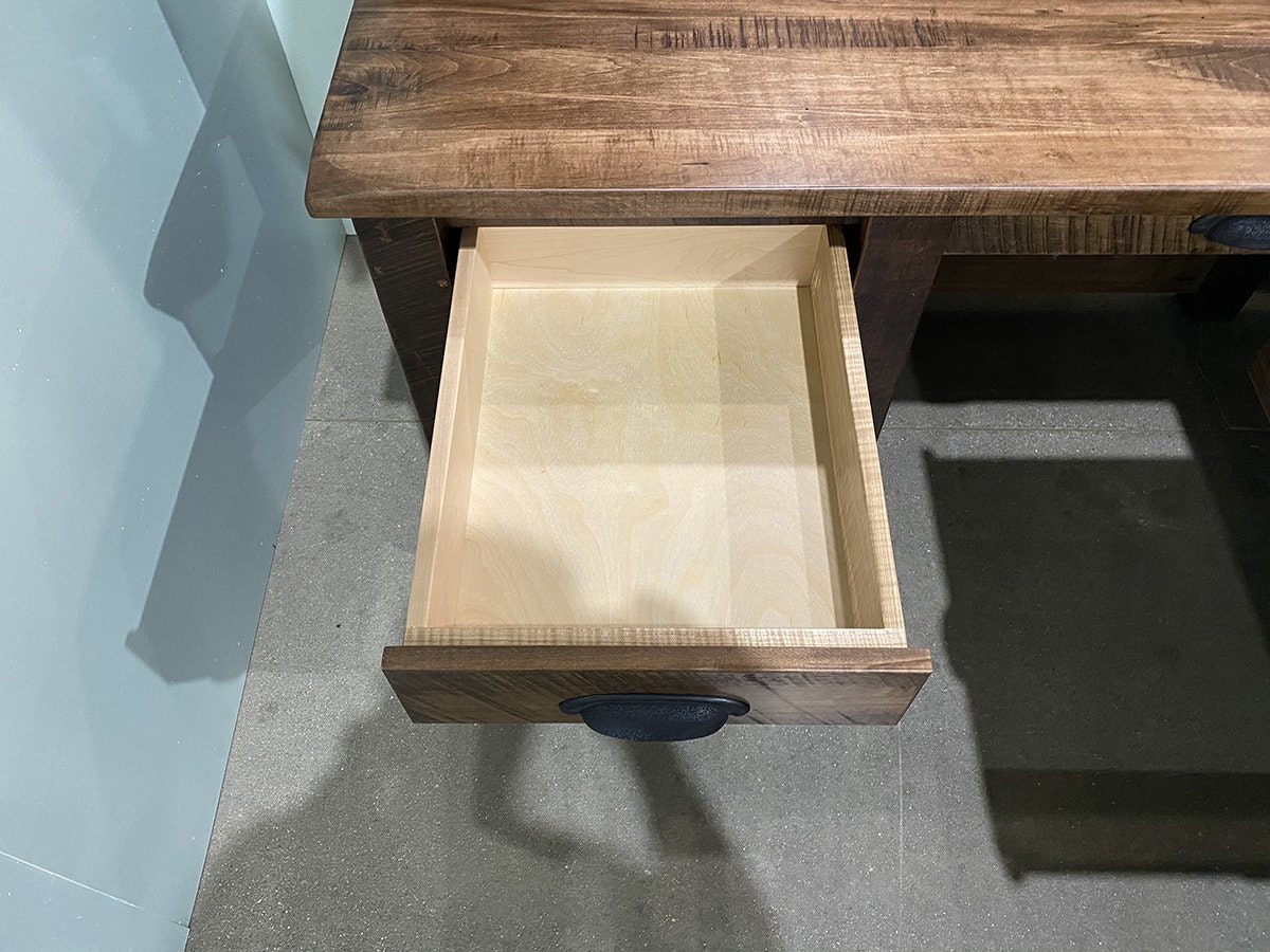 Santa Fe L-Shaped Desk with Optional Lift Top or Hutch from