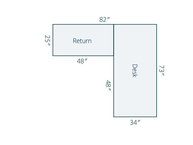 Santa Fe L-Shaped Desk with Optional Lift Top or Hutch from