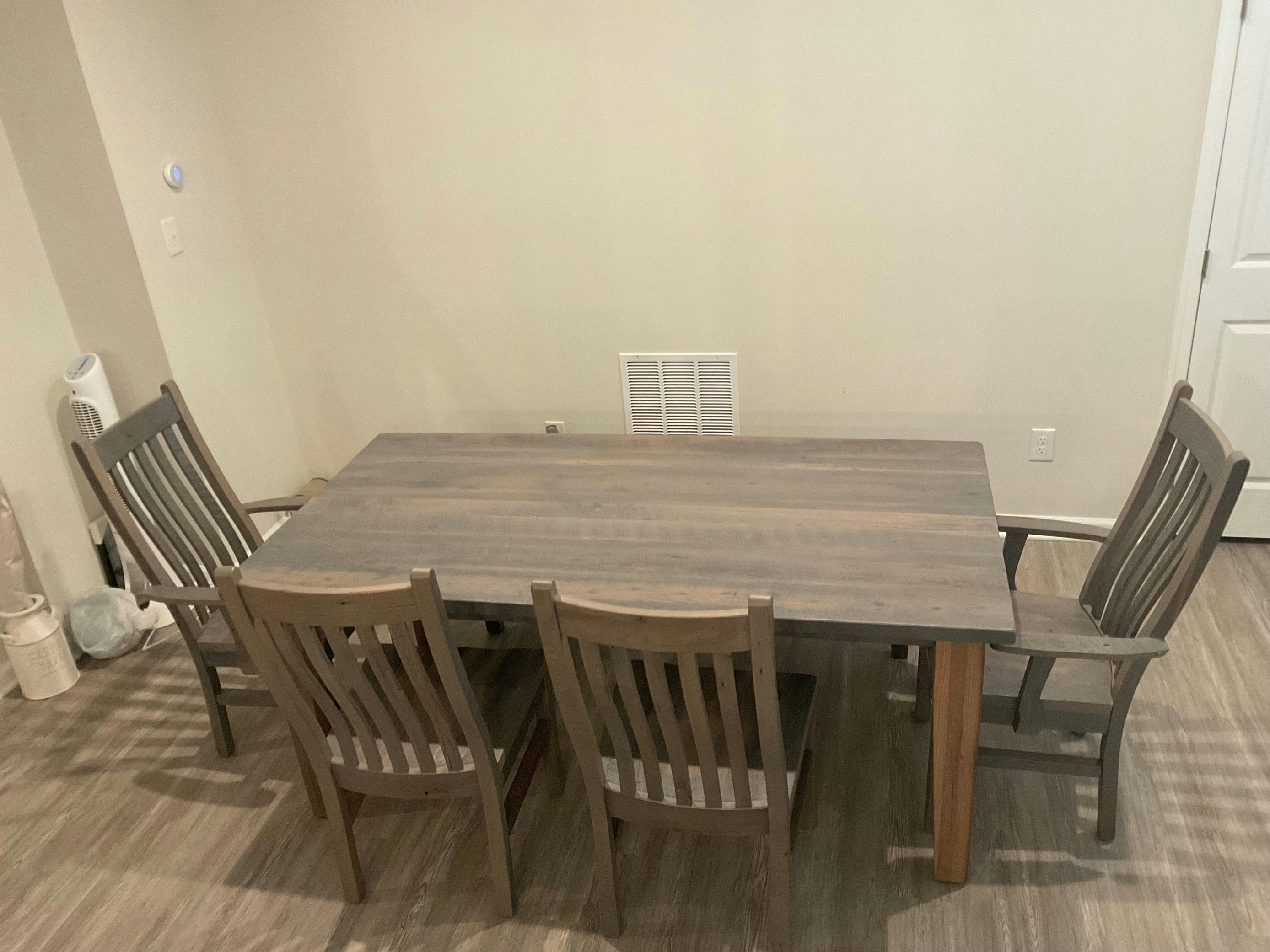 Edinburgh Barnwood Dining Set from DutchCrafters Amish Furniture