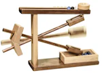 Amish-Made Wooden Marble Rollers