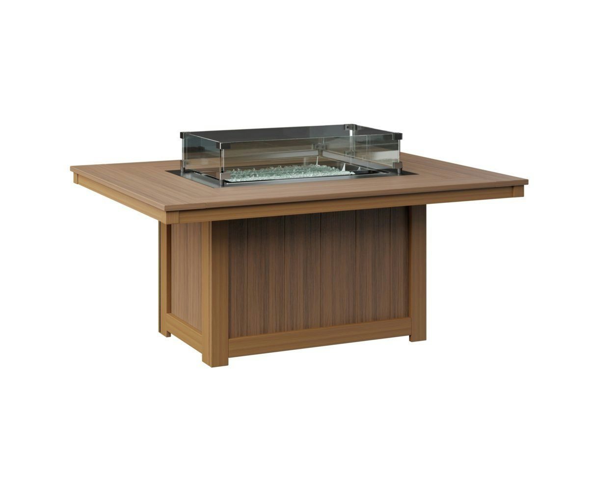 Berlin Gardens Donoma Rectangular Fire Pit from DutchCrafters Amish