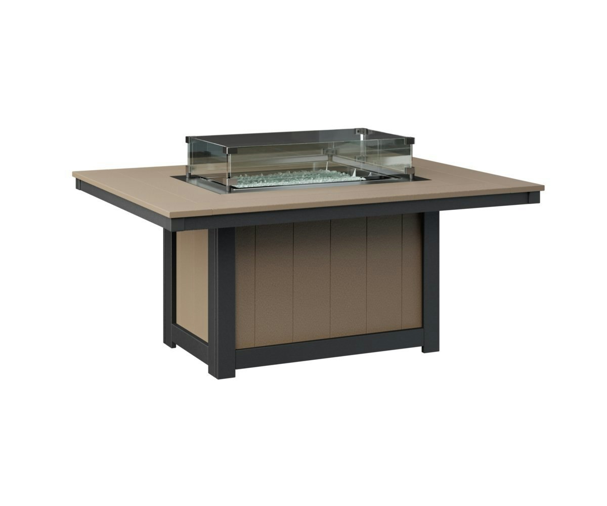 Berlin Gardens Donoma Rectangular Fire Pit from DutchCrafters Amish