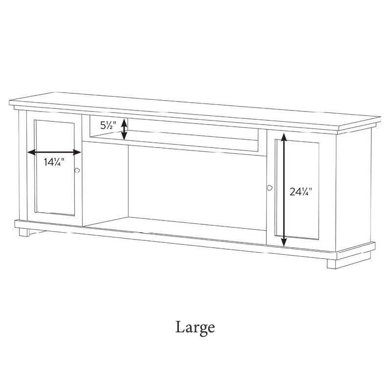 Mission Style Media Console Fireplace | DutchCrafters