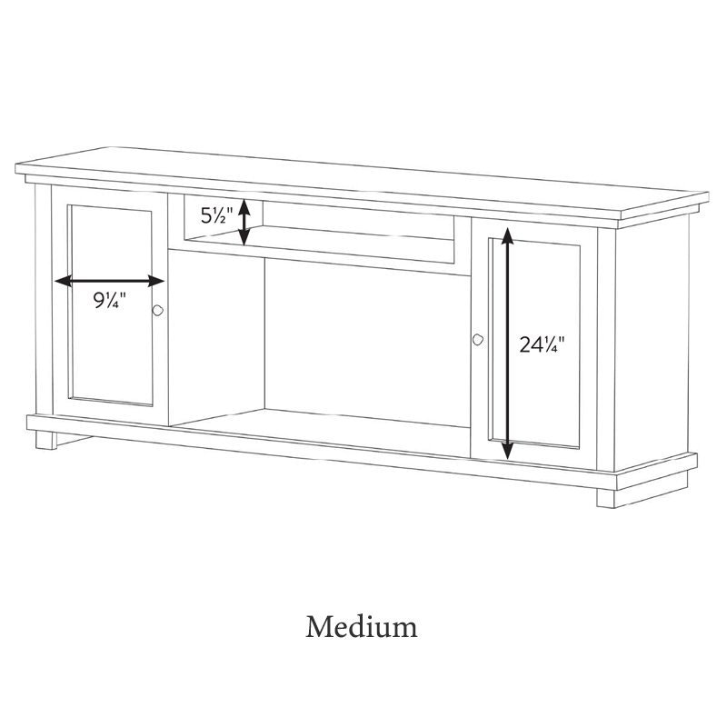 Mission Style Media Console Fireplace | DutchCrafters