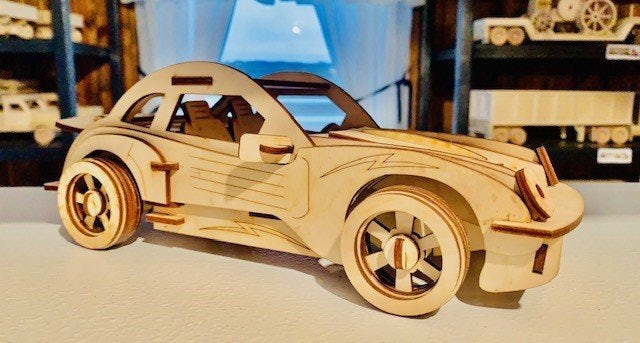 Wooden Model Car Kit from DutchCrafters Amish Furniture