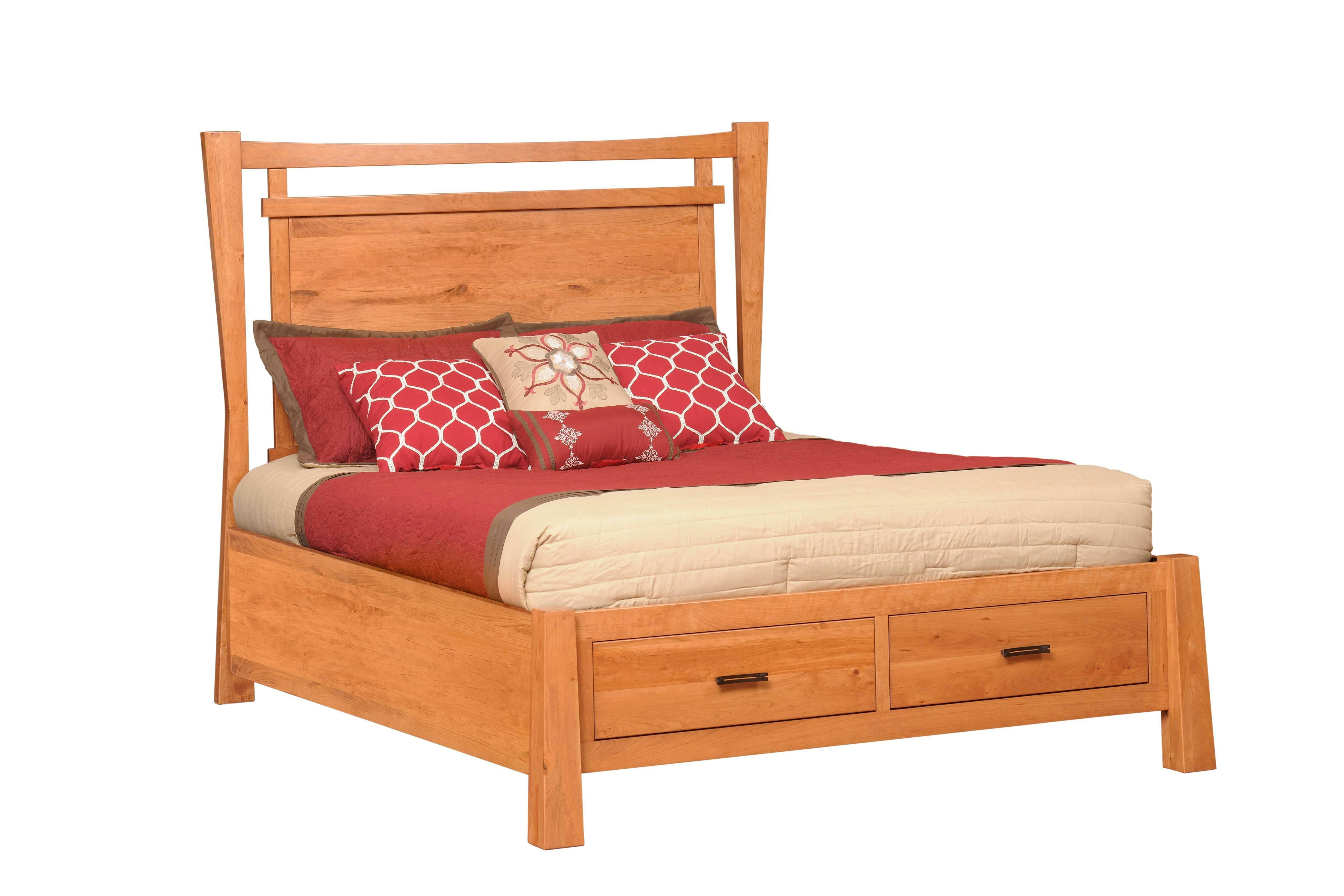 Modern Rustic Storage Bed from DutchCrafters Amish Furniture