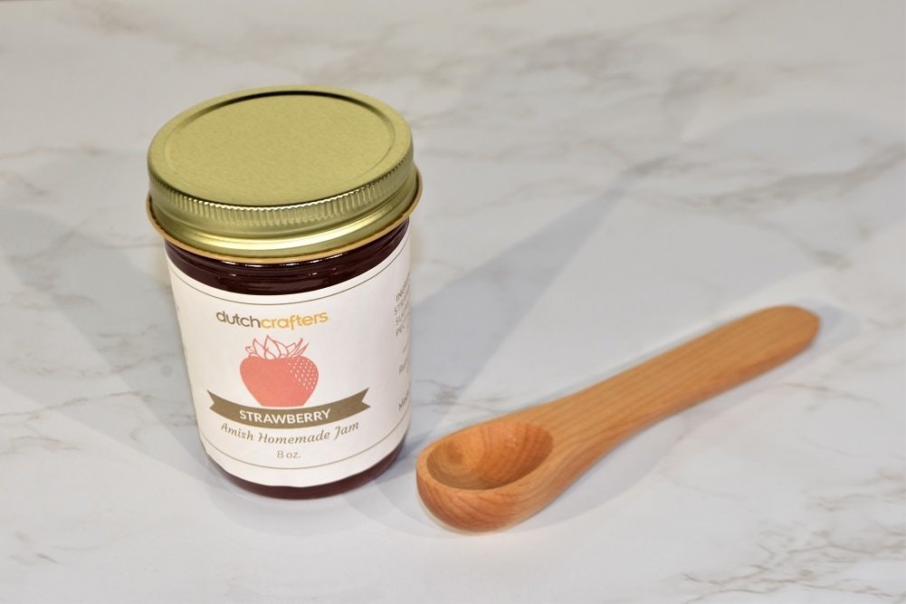 Handcrafted Maple Wood Jelly Spoon from DutchCrafters Amish Furniture