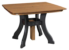 Amish Outdoor Wood and Poly Dining Tables from DutchCrafters Amish