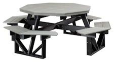 Amish Outdoor Wood and Poly Dining Tables from DutchCrafters Amish