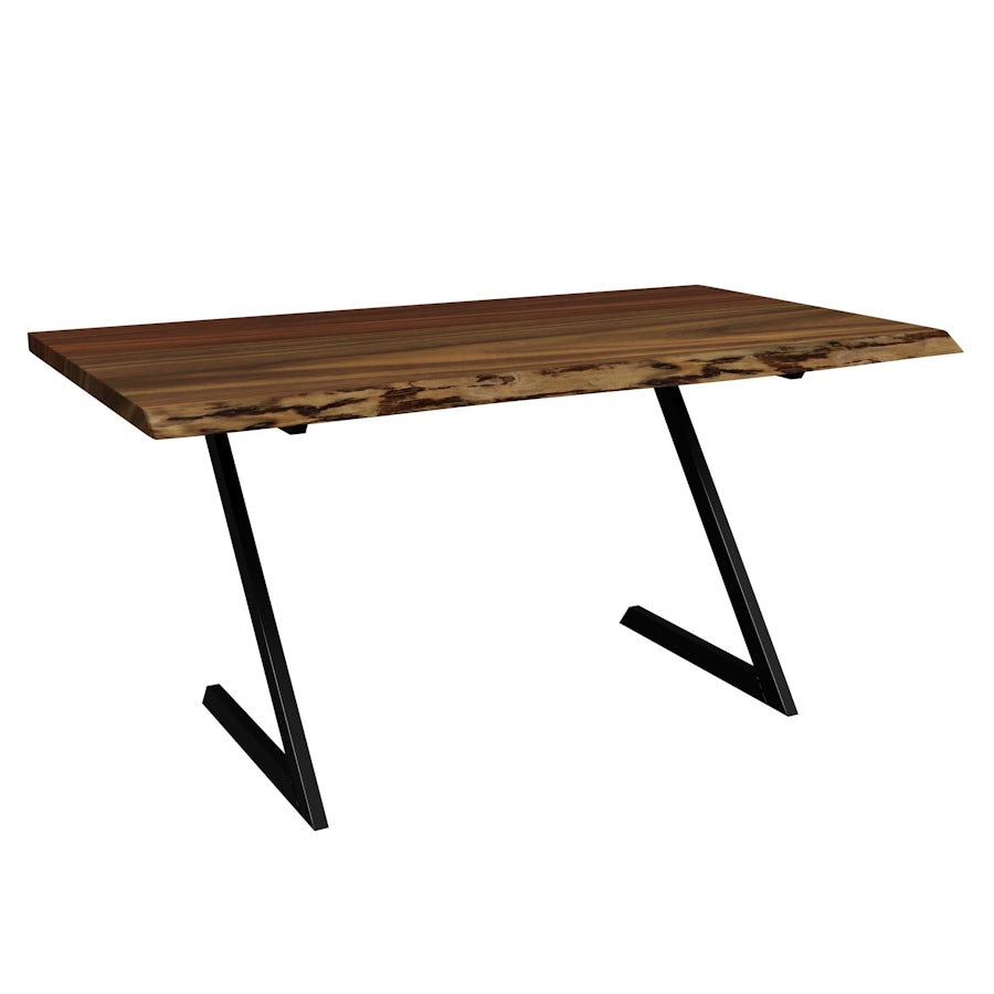 Amish Soho Desk with Live Edge from DutchCrafters Amish Furniture