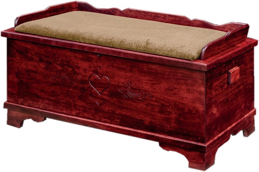 Amish Cherry Flat Top Hope Chest from DutchCrafters Amish Furniture