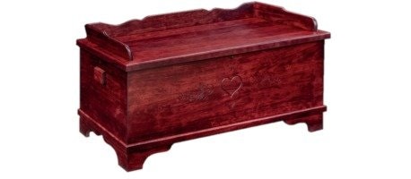 Amish Cherry Flat Top Hope Chest from DutchCrafters Amish Furniture