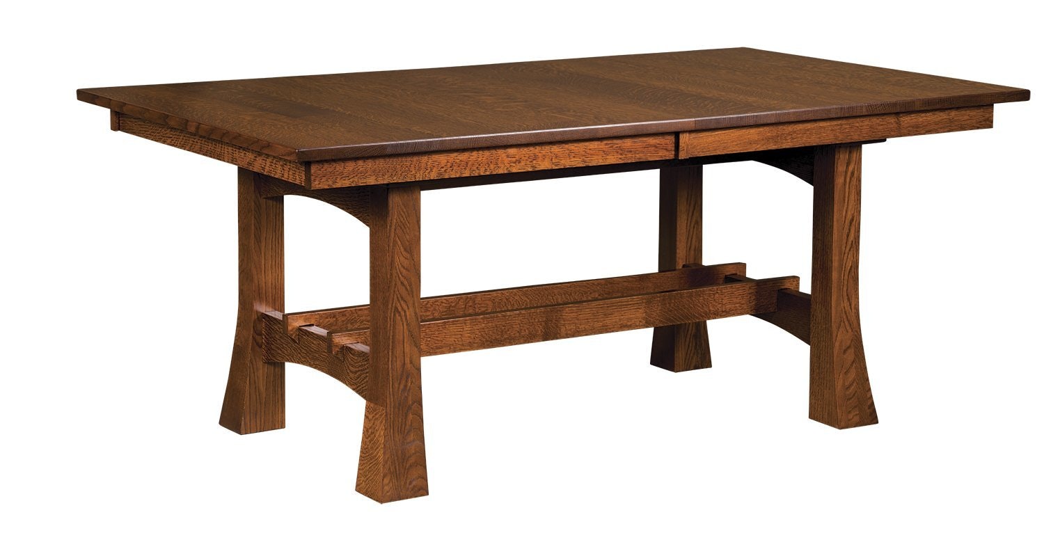 Amish Huntington Trestle Dining Table from DutchCrafters Amish