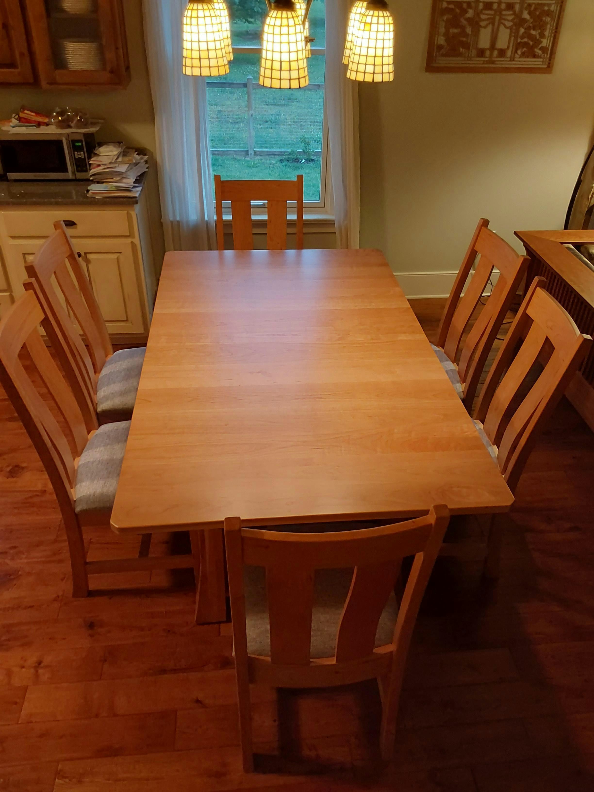 Amish Huntington Trestle Dining Table from DutchCrafters Amish