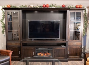Amish Solid Wood Entertainment Centers and Corner TV Stands from