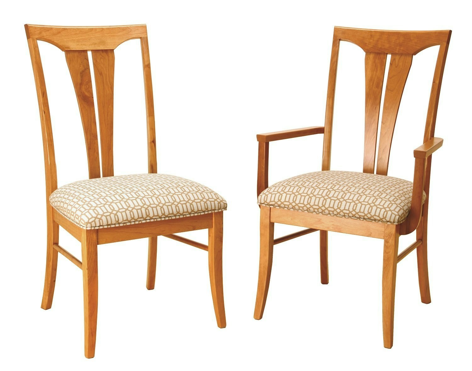 Amish Hardwood V-Back Dining Chair from DutchCrafters Furniture