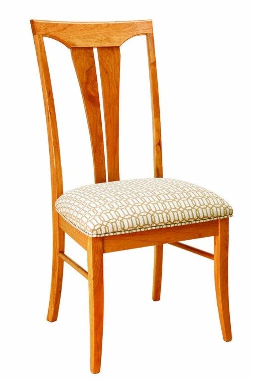 Amish Hardwood V-Back Dining Chair from DutchCrafters Furniture