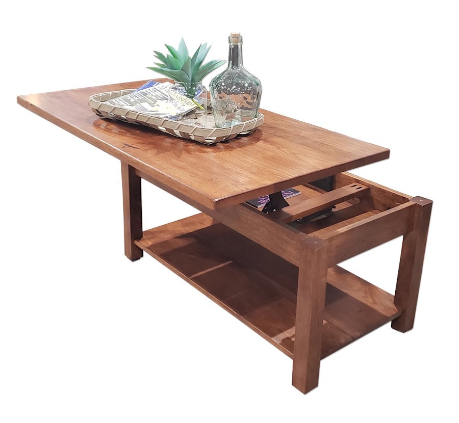 Rustic Lift Top Coffee Table from DutchCrafters Amish Furniture
