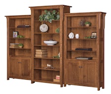 Solid Wood Bookcases from DutchCrafters Amish Furniture