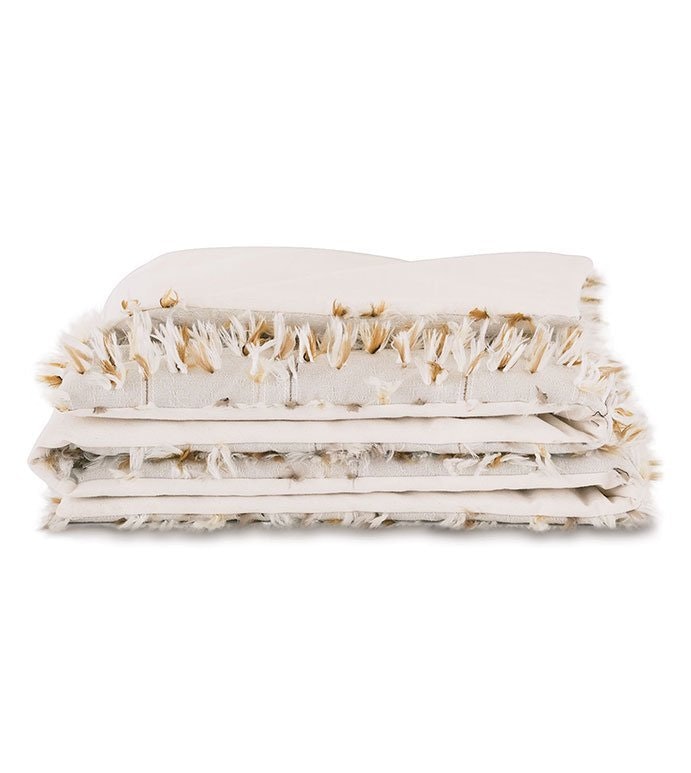 American Made Sprouse Feathery Bed Scarf from DutchCrafters Amish