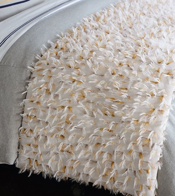 American Made Sprouse Feathery Bed Scarf from DutchCrafters Amish