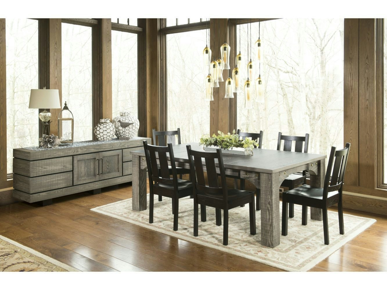 Solid Wood Rustic and Modern Dining Tables from DutchCrafters Amish