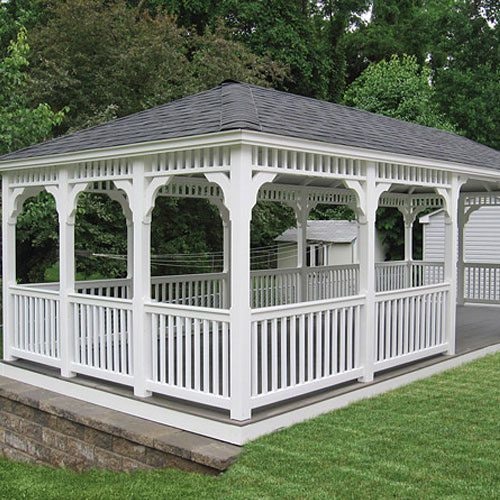 Custom Vinyl Pavilion and Gazebo Kits | DutchCrafters Amish Furniture