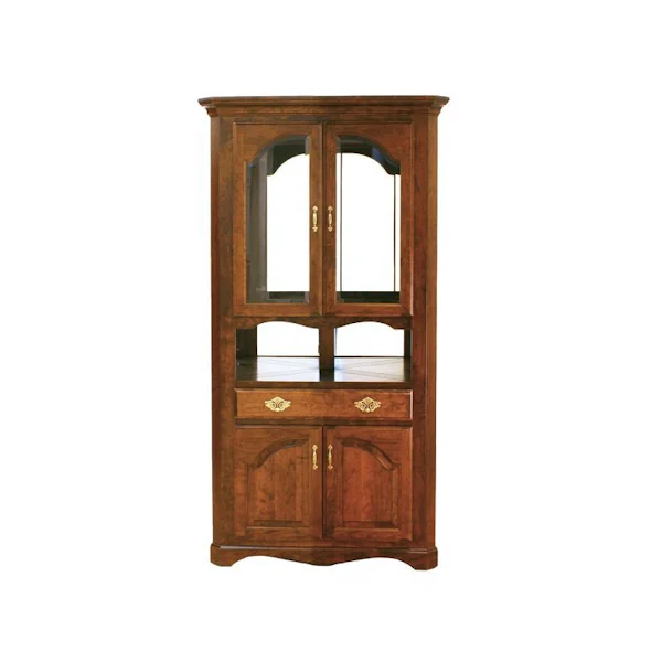 Amish Corner Hutches | Space Saving Dining Storage | DutchCrafters