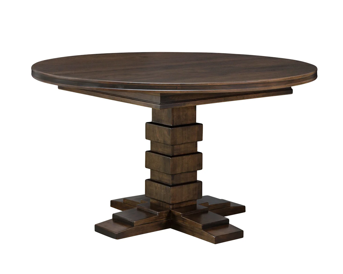 Wilmington Round Single Pedestal Dining Table from DutchCrafters