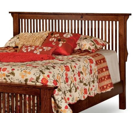 Classic Mission Style Headboard - Custom Wood Options