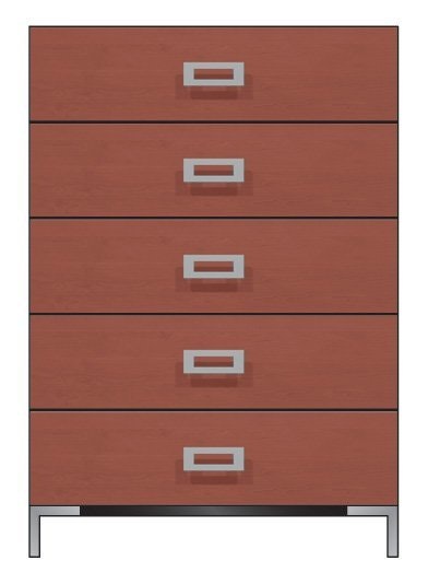 Modern Chest with Metal Base & Smooth Drawer from DutchCrafters