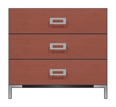Modern Chest with Metal Base & Smooth Drawer from DutchCrafters Amish