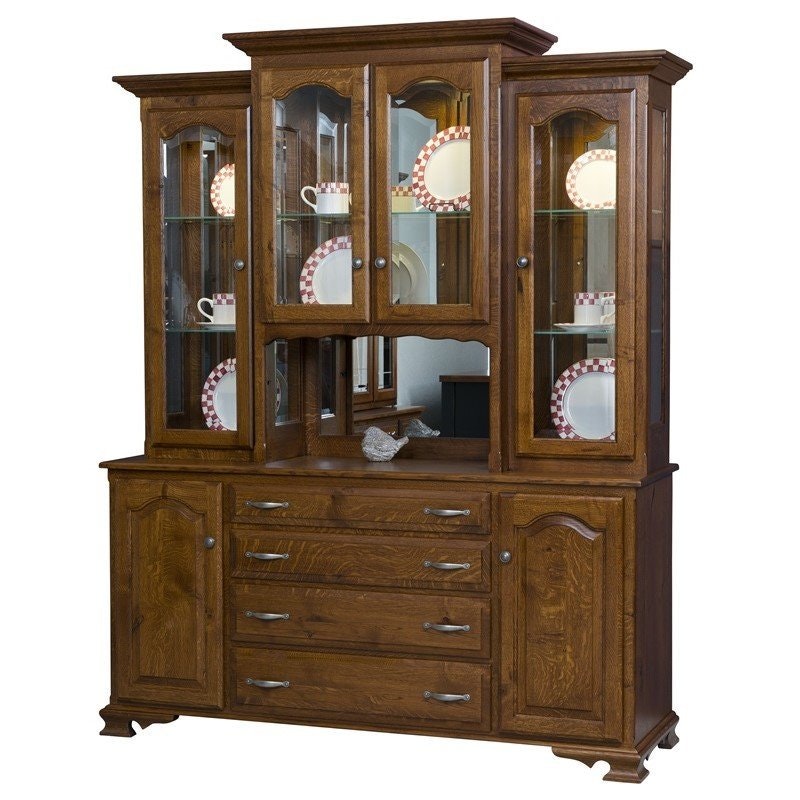 Vintage 4 Door Hutch from DutchCrafters Amish Furniture