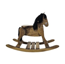 Amish-Made Wooden Rocking Horse